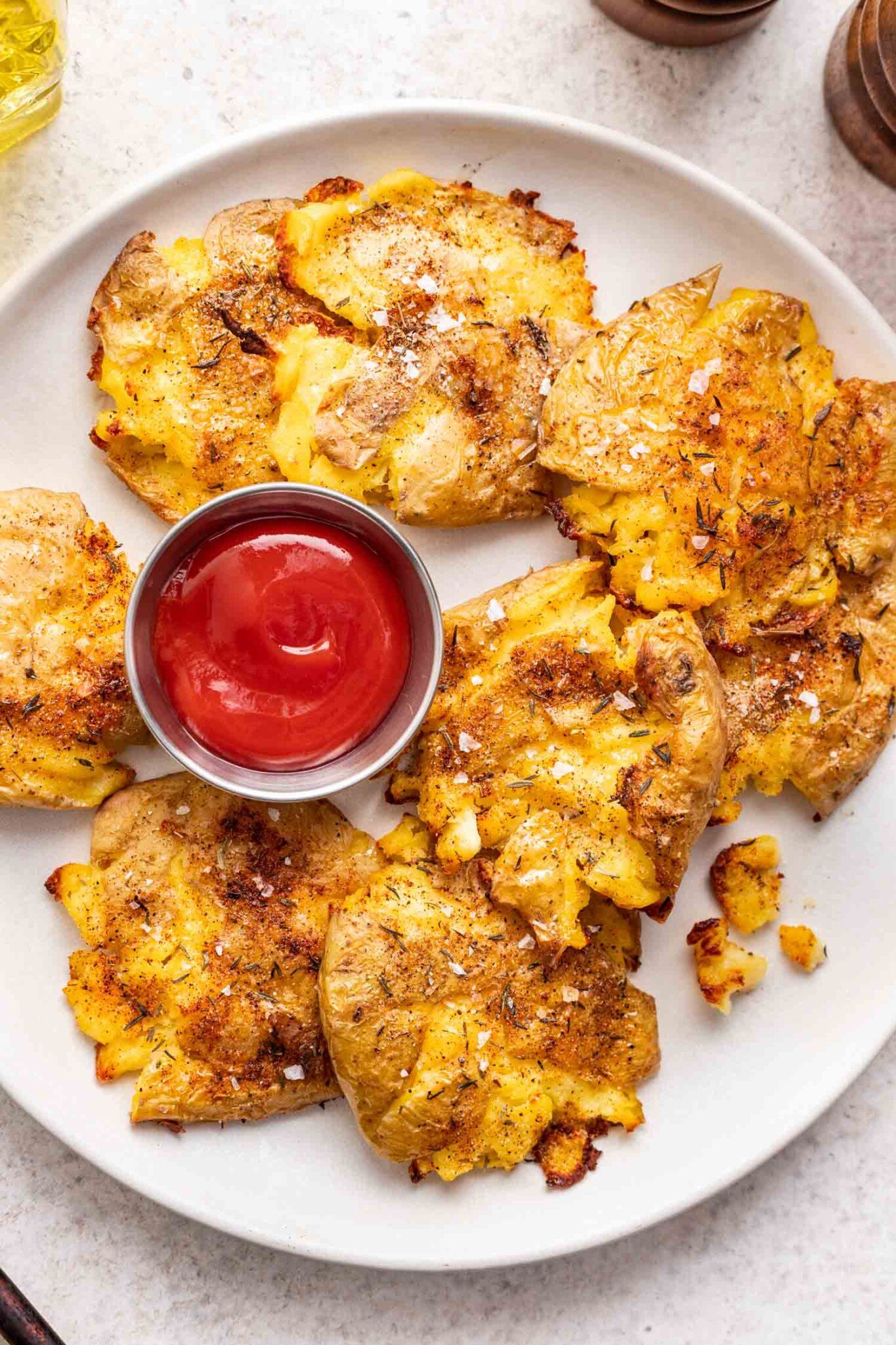 Crispy Baby Yukon Gold Smashed Potatoes - Life is but a Dish