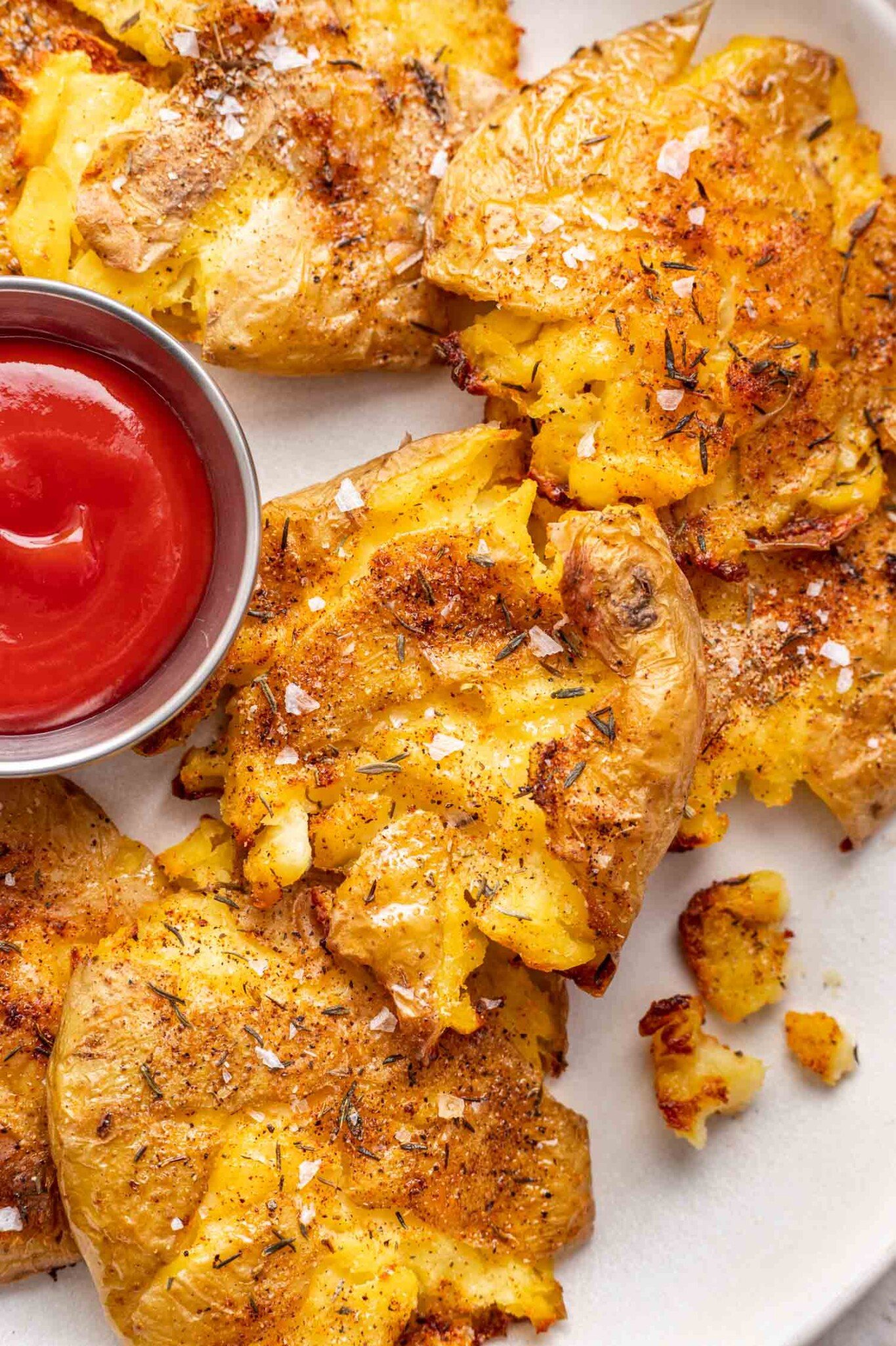 Crispy Baby Yukon Gold Smashed Potatoes - Life is but a Dish