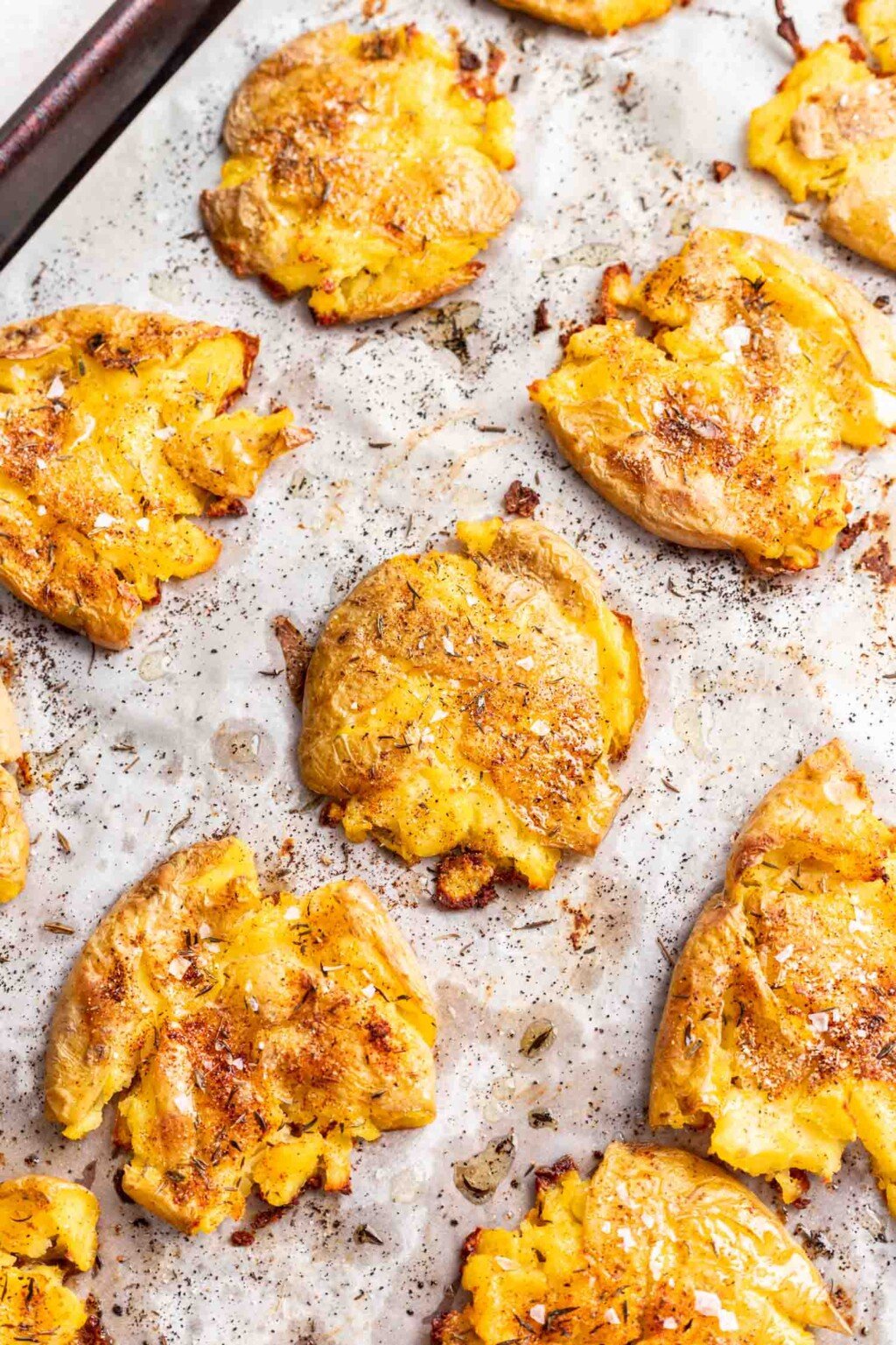 Crispy Baby Yukon Gold Smashed Potatoes - Life is but a Dish
