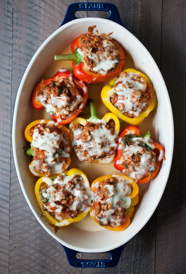 Spicy Stuffed Peppers with Ground Turkey - Life is but a Dish
