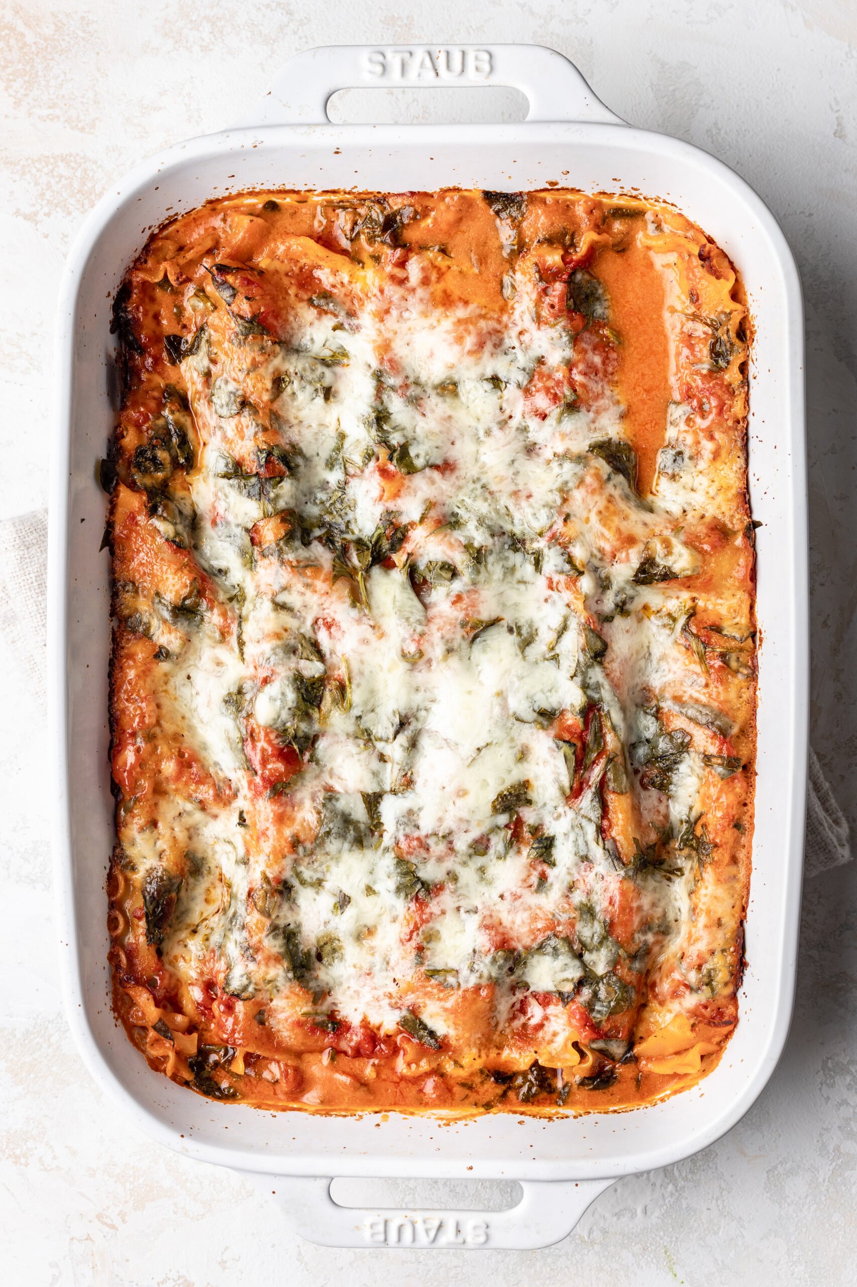 No-Fuss Vegetarian Spinach Lasagna - Life is but a Dish