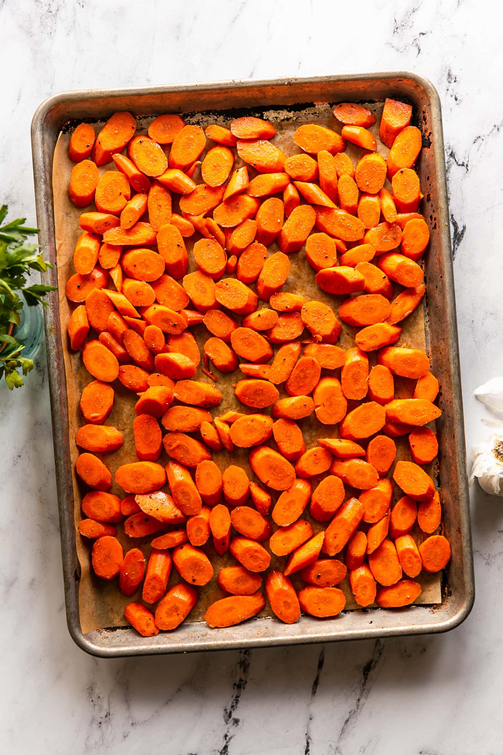 Cumin Roasted Carrots with Garlic Butter - Life is but a Dish