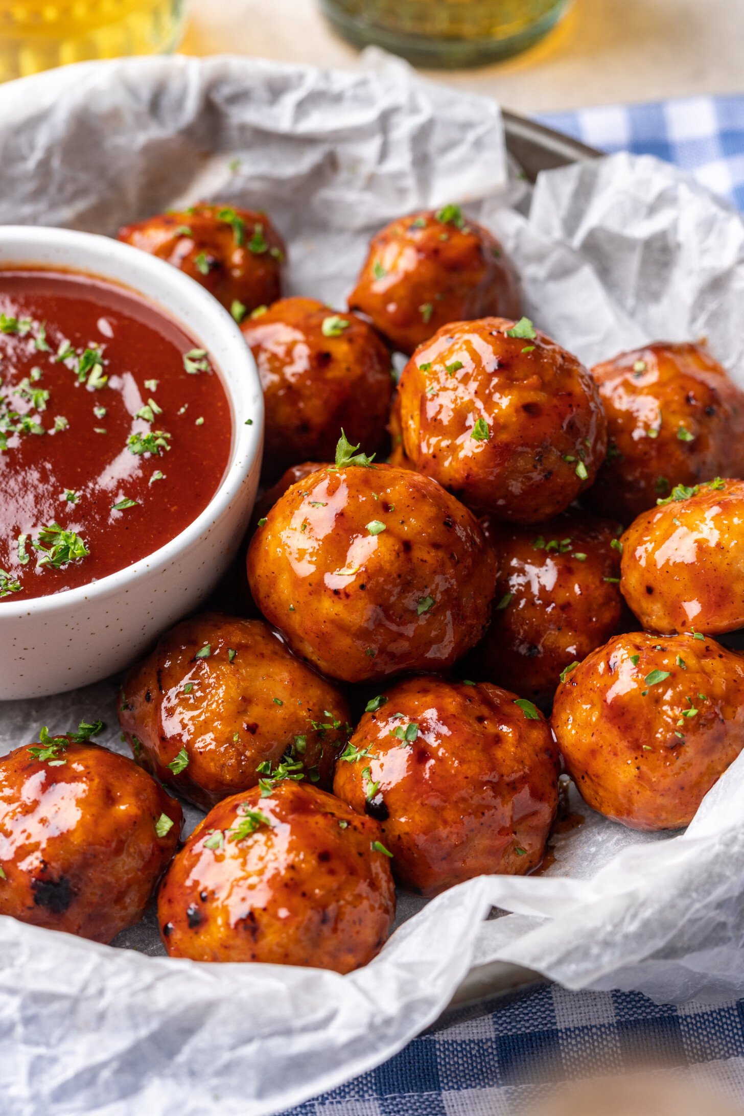 30 Minute Baked BBQ Chicken Meatballs - Life is but a Dish