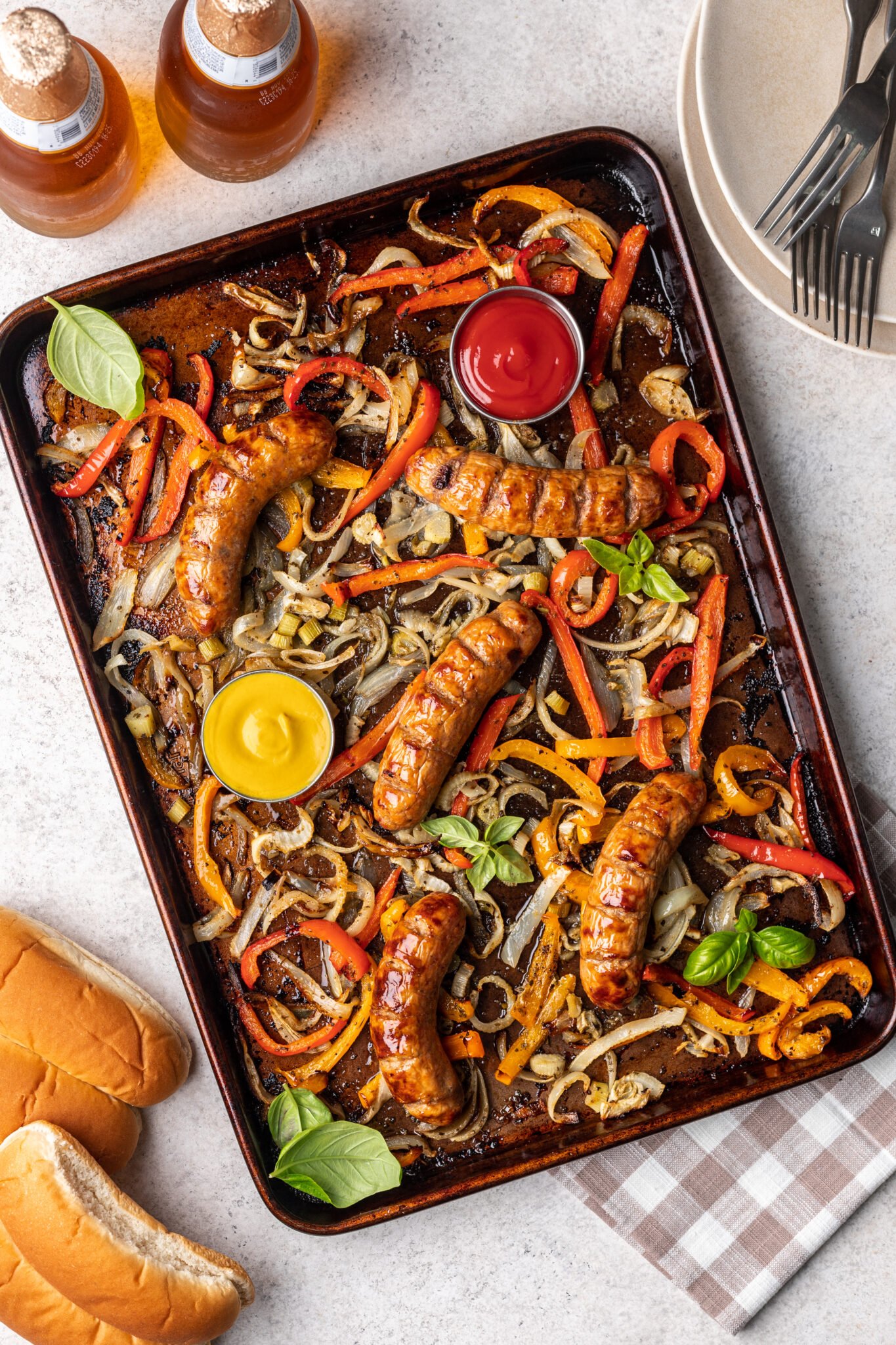 30 Minute Sheet Pan Sausage and Peppers - Life is but a Dish