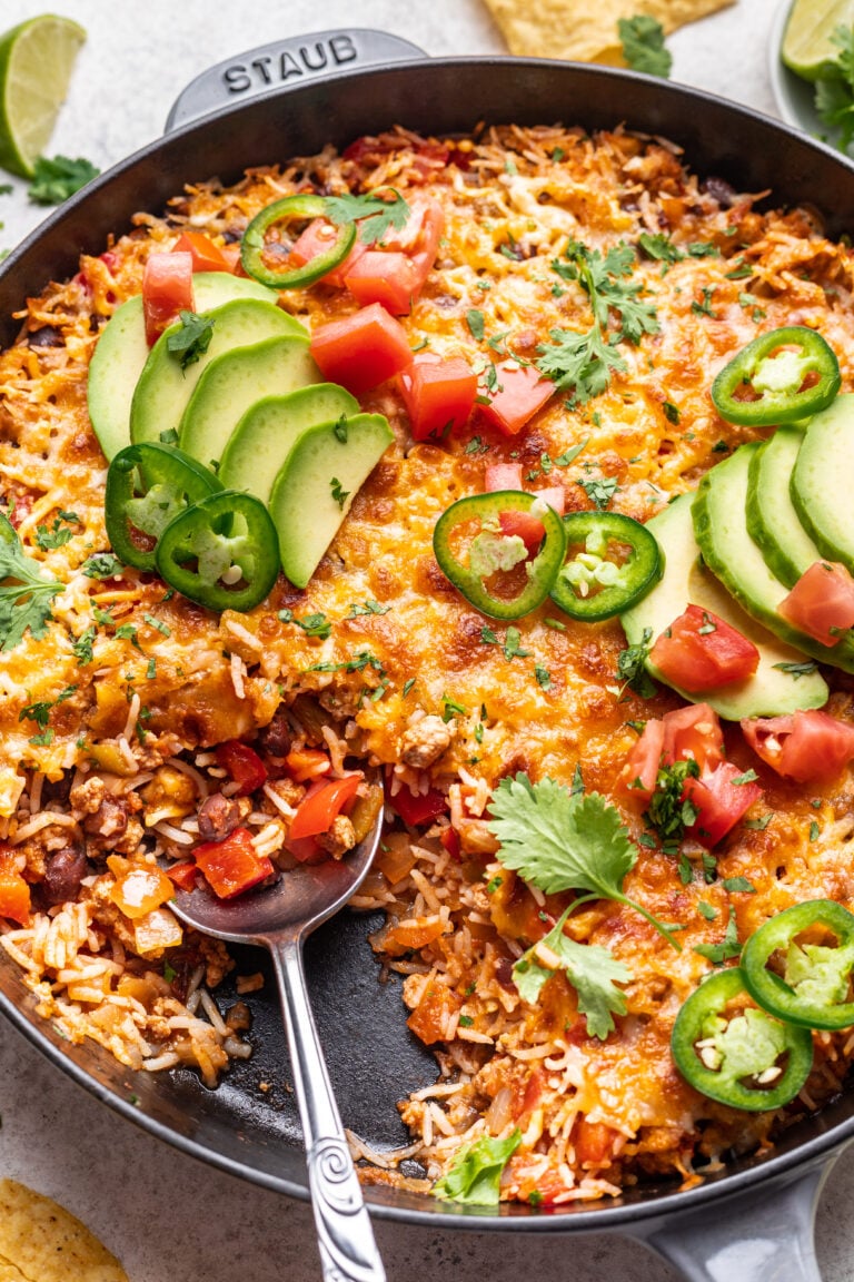 30 Minute Turkey Taco Rice Skillet - Life is but a Dish