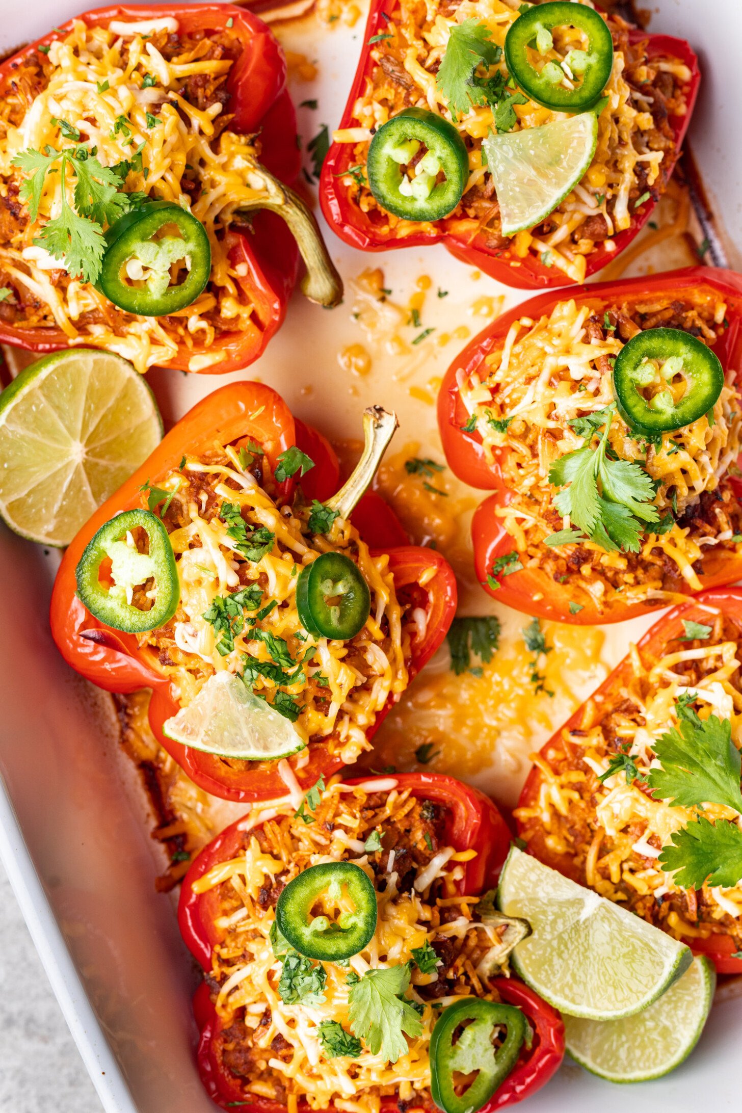 Ground Turkey Stuffed Peppers with Rice - Life is but a Dish