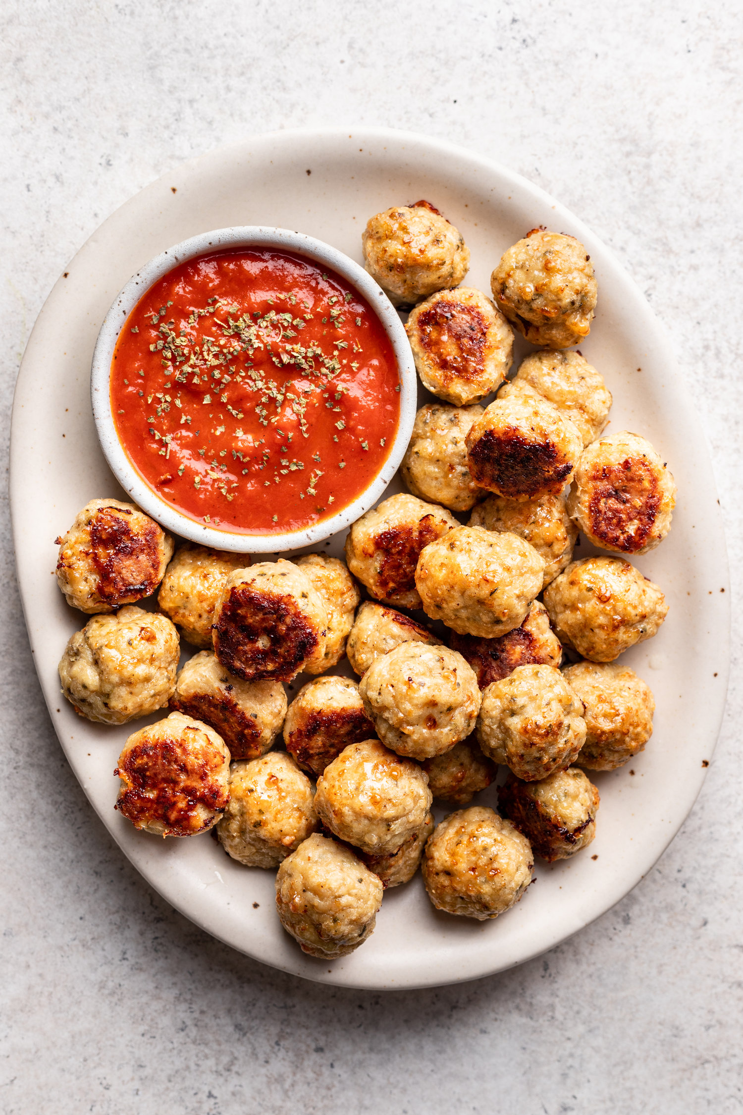 30 Minute Baked Chicken Meatballs - Life is but a Dish