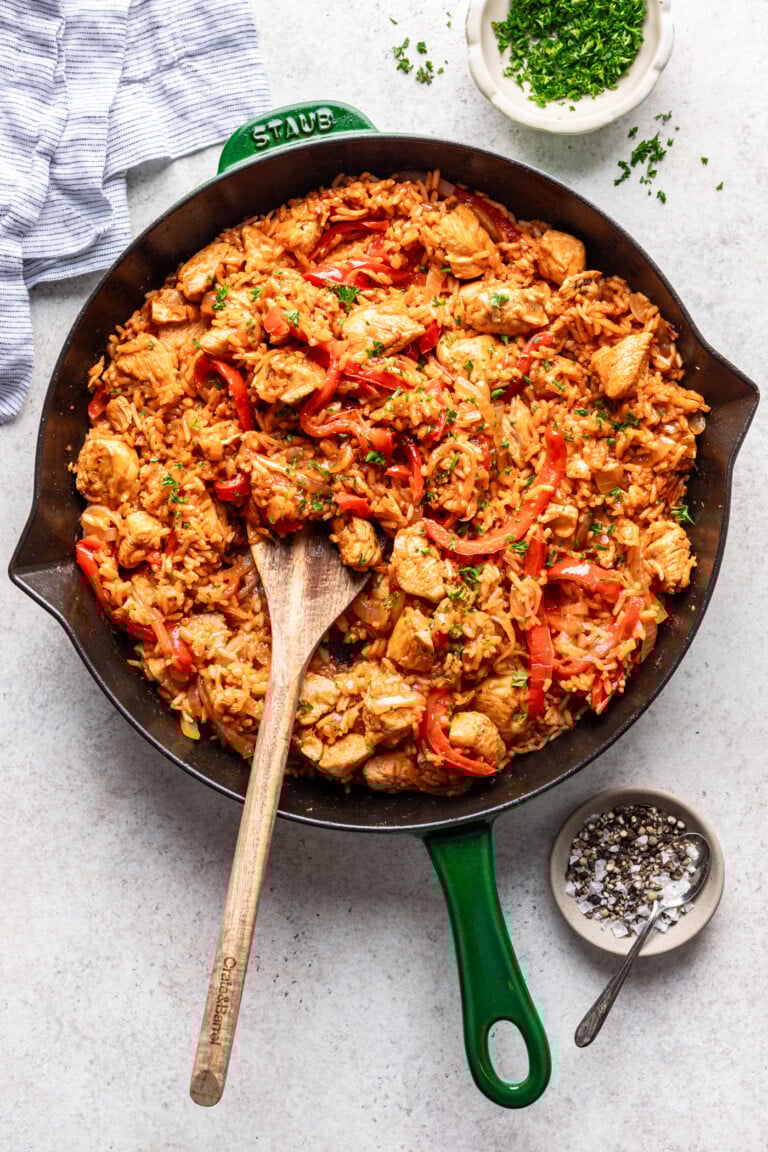30 Minute One Pan Chicken and Rice - Life is but a Dish