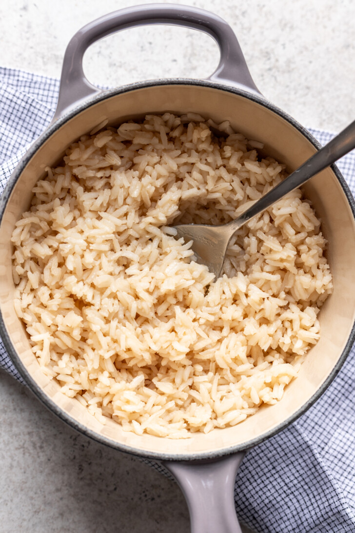 30 Minute Bone Broth Rice (packed with flavor!) - Life is but a Dish