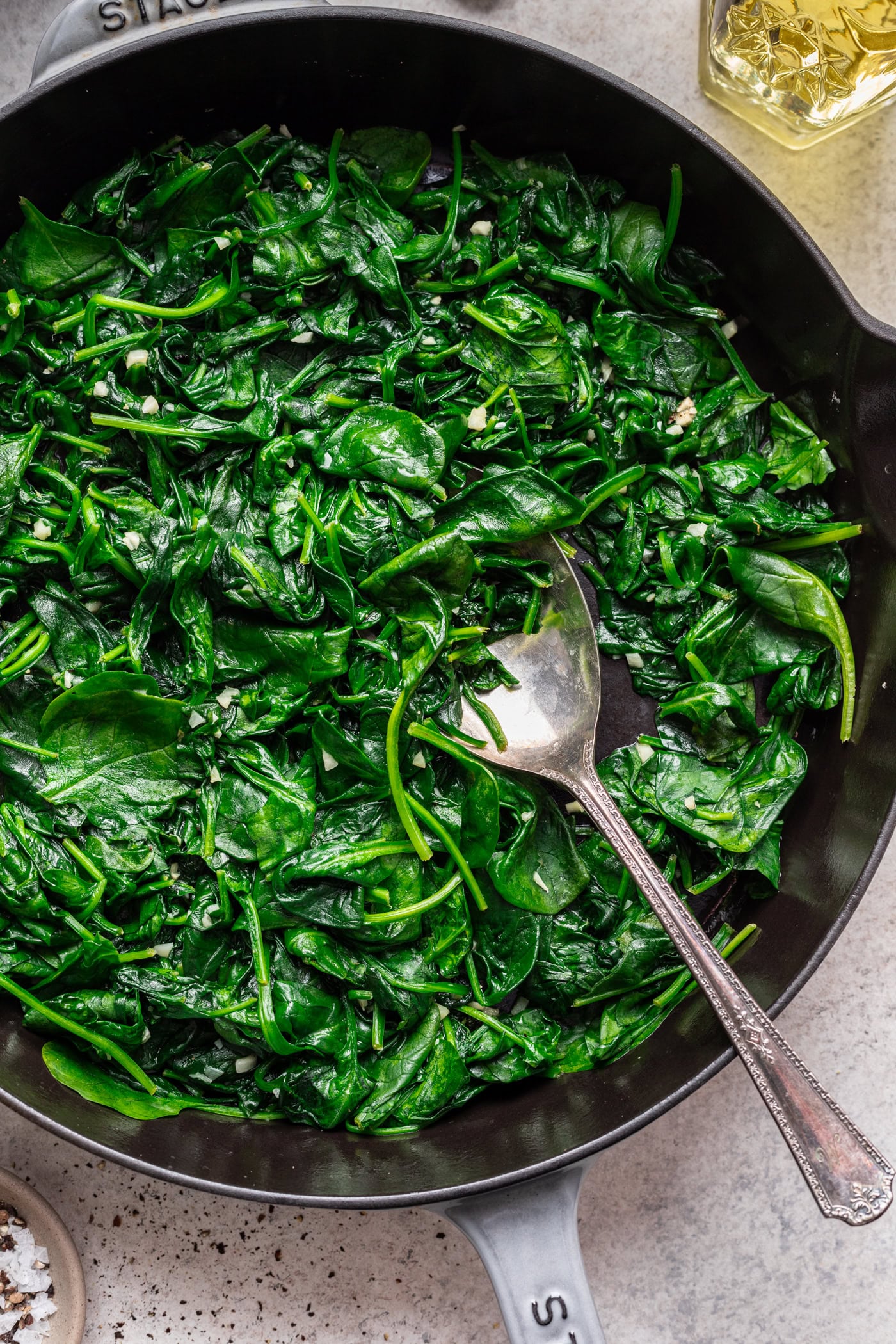 Easy Sautéed Spinach (Your Go-To 5 Minute Side Dish) - Life is but a Dish